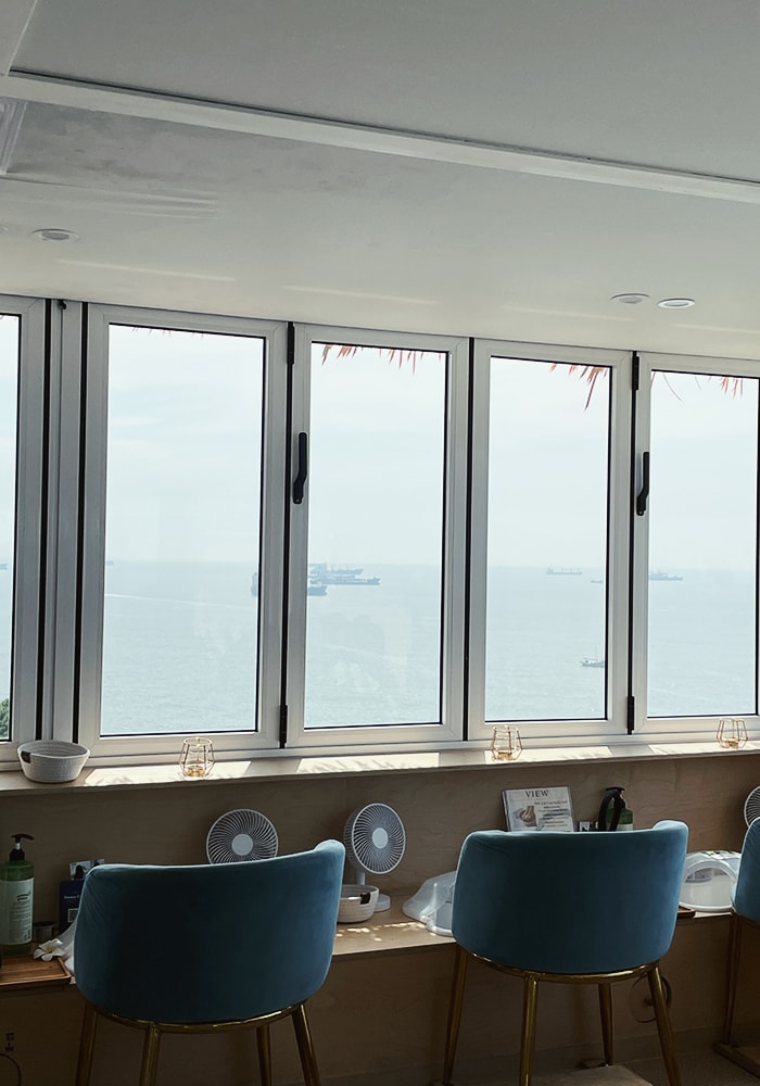 韓國釜山咖啡廳｜Footbath Cafe View，白淺灘文化村絕美海景，30分鐘足浴按摩喝咖啡 – 姊妹旅行 Sister travel